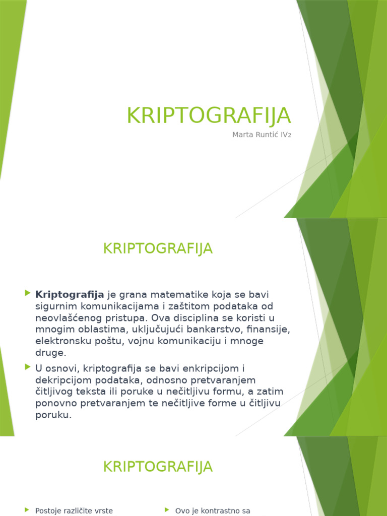KRIPTOGRAFIJA | PDF