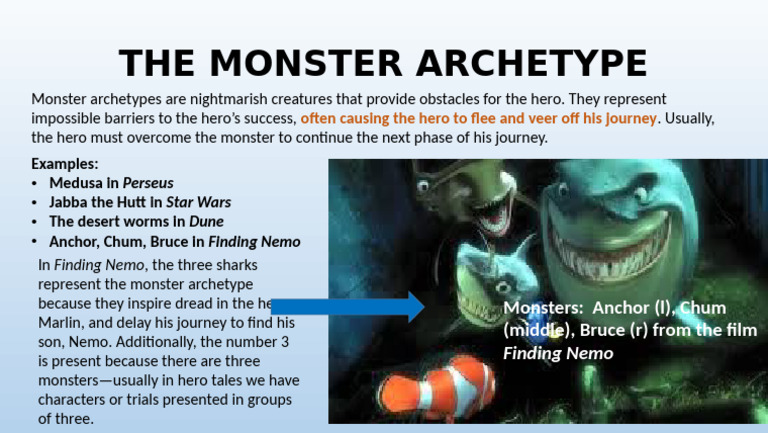 Archetype Assignment Honors Example The MONSTER | PDF