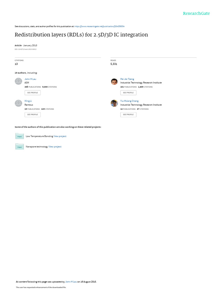 Lau IMAPS Transactions | PDF
