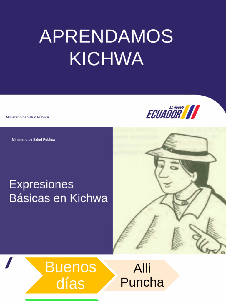 Expresioes Básicas en Kichwa | PDF | Cocina, comidas y vino