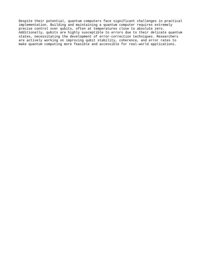 Quantum Computing Paragraph 4 | PDF