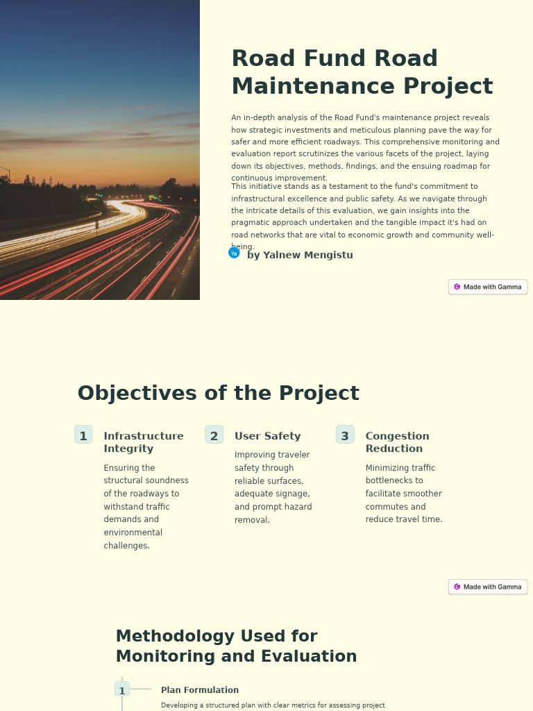Road Fund Road Maintenance Project | PDF