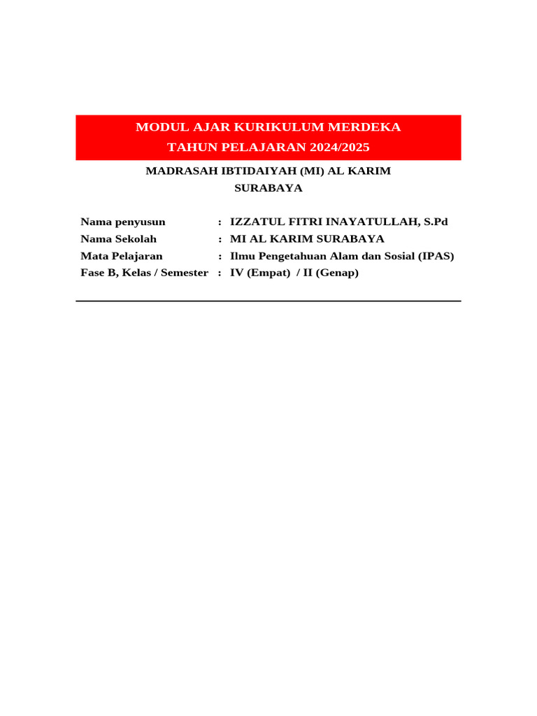 BAB 5 - MA IPAS Kls 4 | PDF