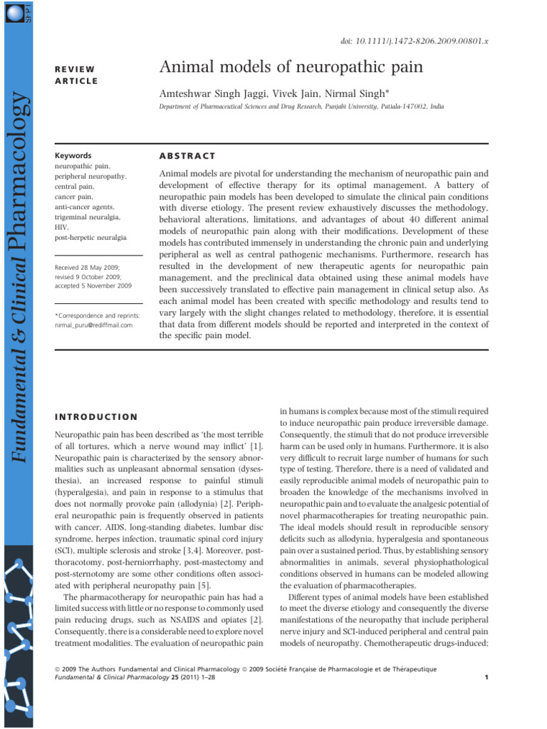 Animal_Models_of_Neuropathic_Pain | PDF