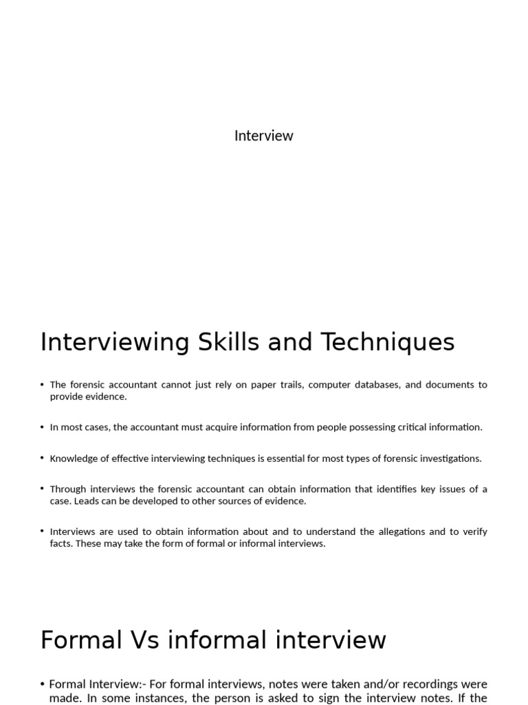 Interview | PDF