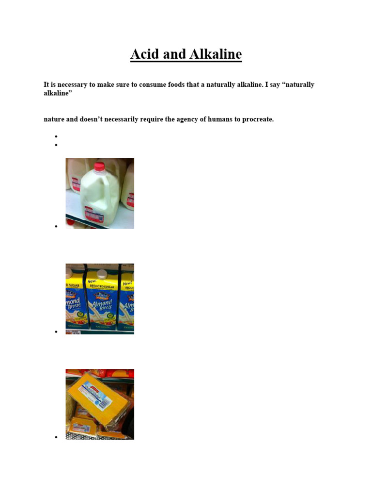 Acid and Alkaline | PDF