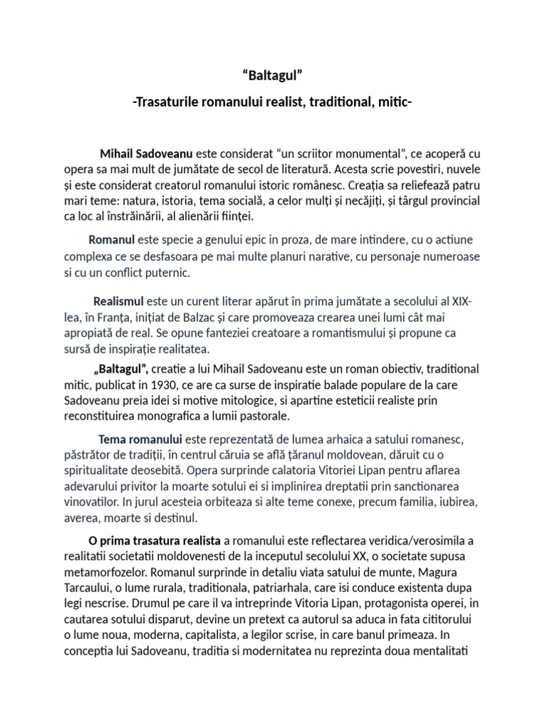 Baltagul | PDF