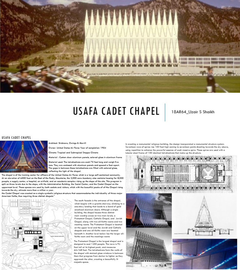 USAFA Cadet Chapel: Architectural Marvel | PDF | Art