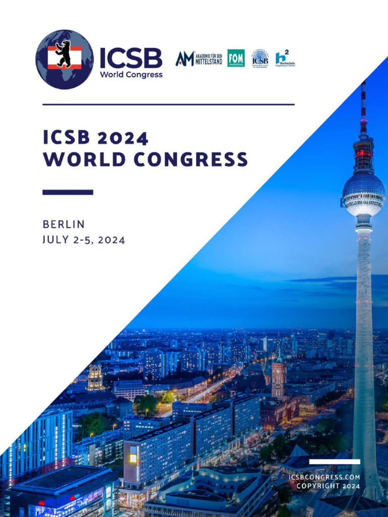 2024 World Congress Berlin Program in Pictures | PDF