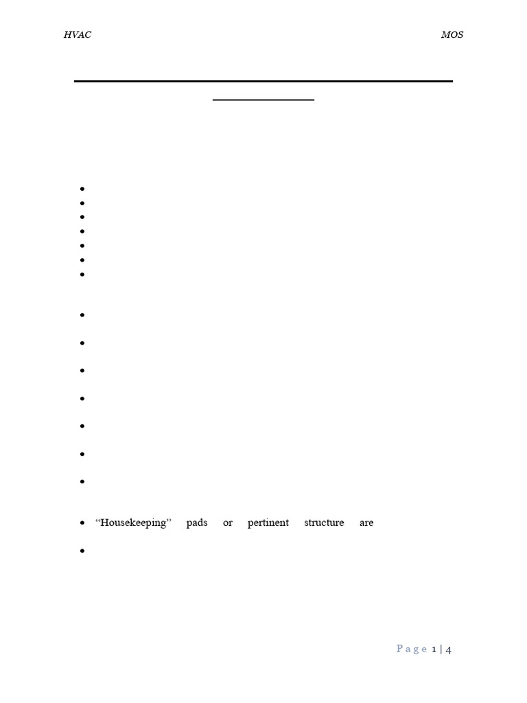 Method Statement For Installation of AHU | PDF