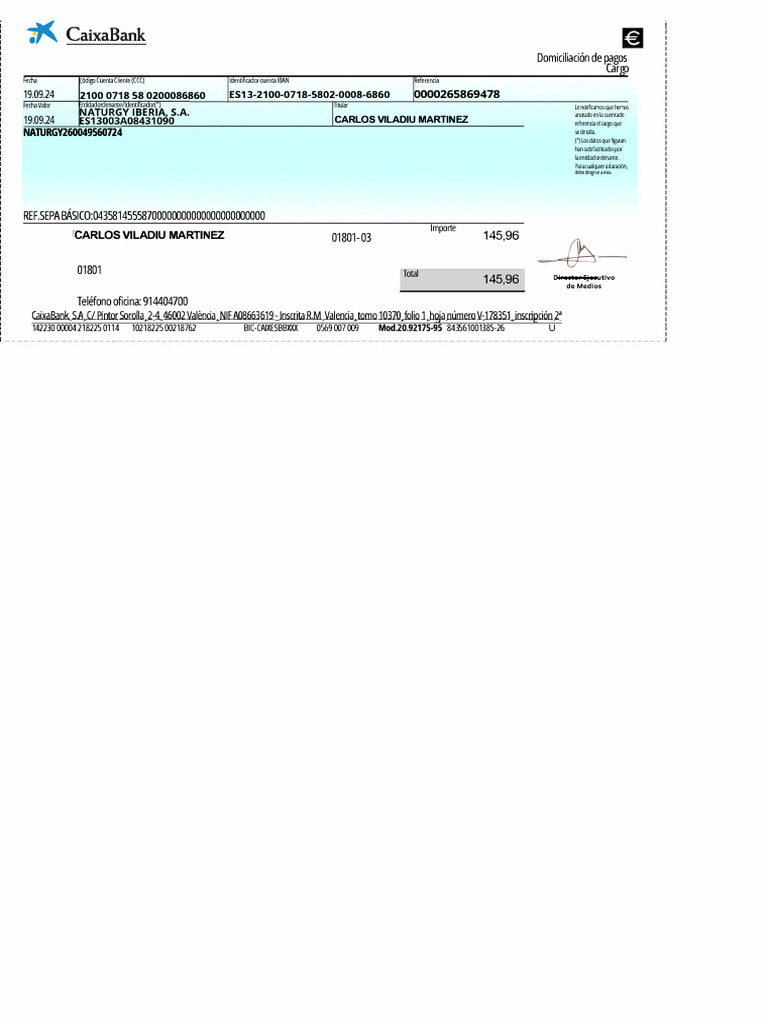 Recibo Caixa PDF | PDF