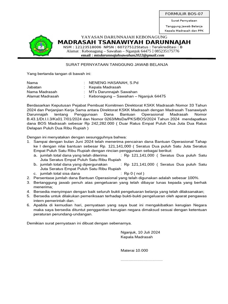 SPTJB BOS Tahap 2 | PDF