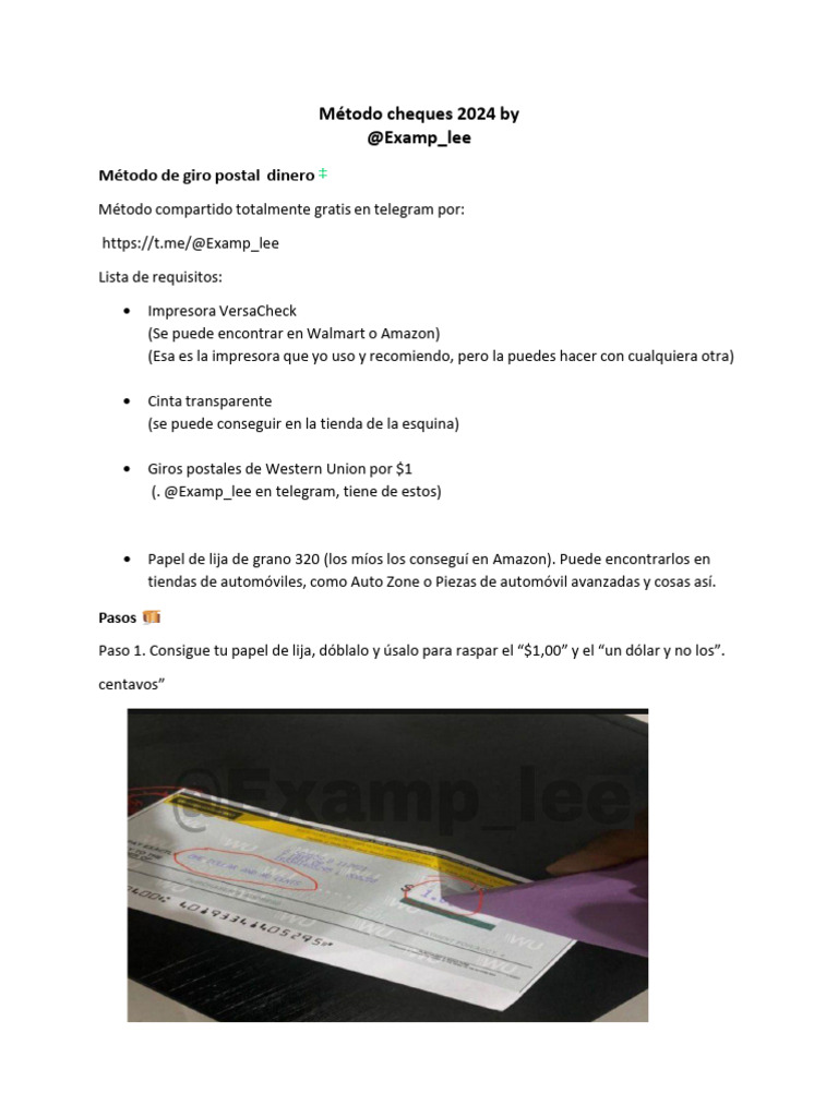 Método Cheques 2024 by Examp - Lee | PDF