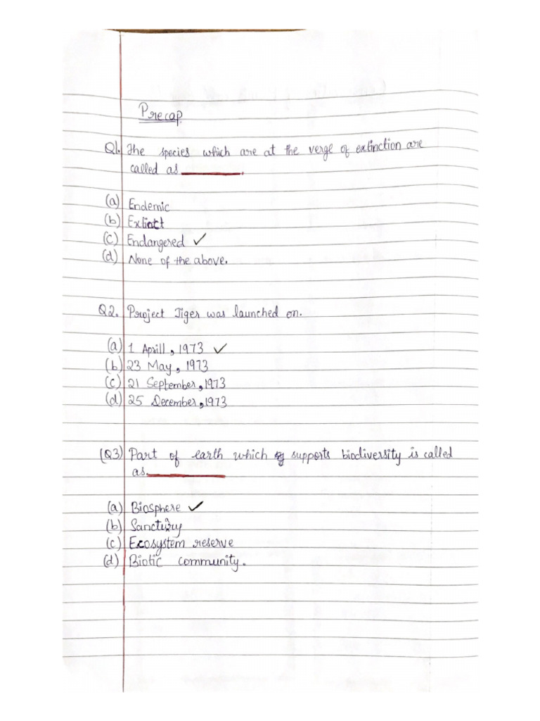 Conservation Notebook Work | PDF