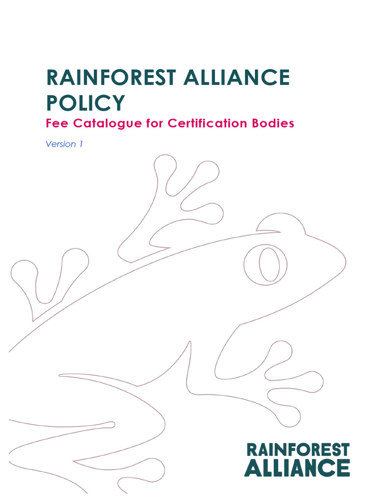 Fee Catalogue Certification Bodies | PDF