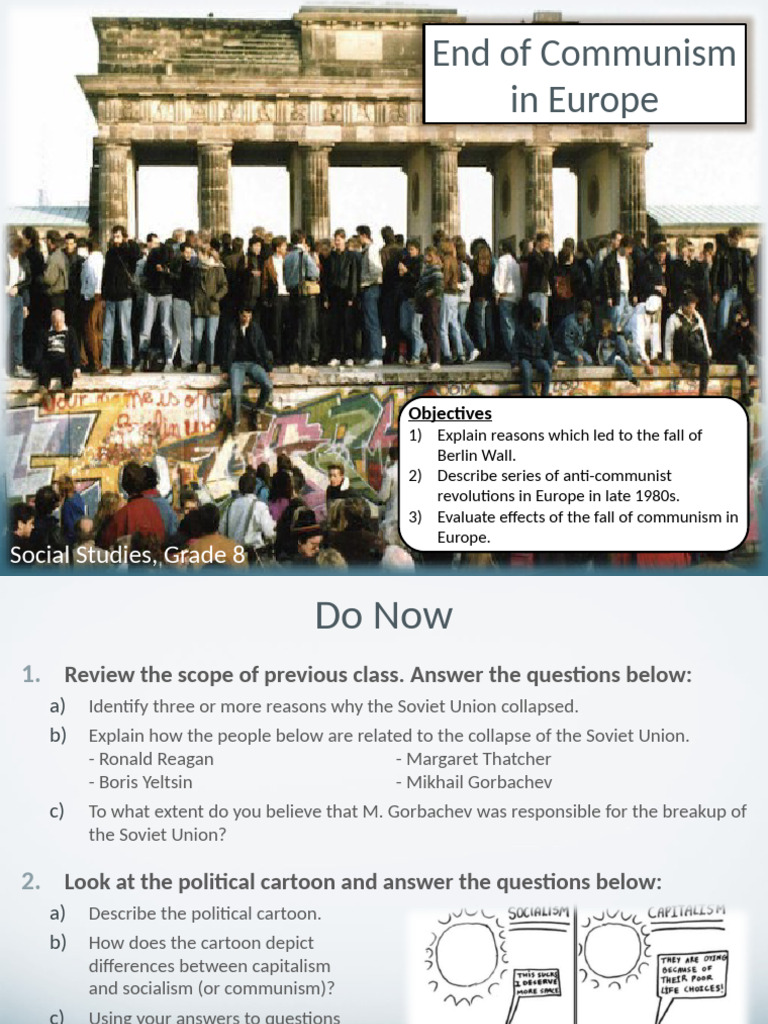 Week 31 - End of Cold War in Europe | PDF | Berlin Wall | Politics