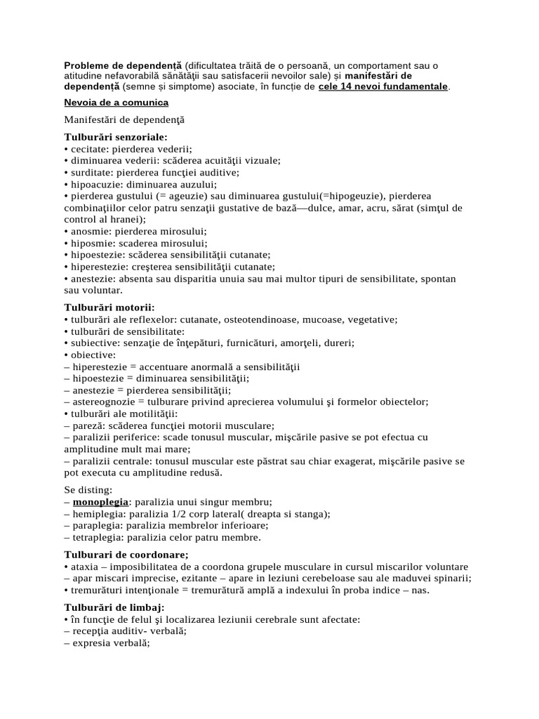 Nevoi Fundamentale | PDF