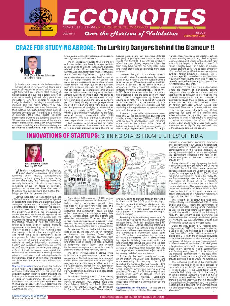 Econotes Newsletter Volume 1, Issue 3 | PDF