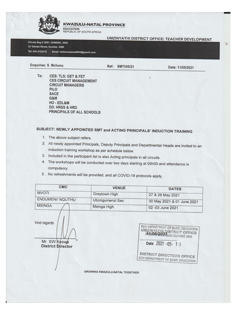 Circular&Programme | PDF