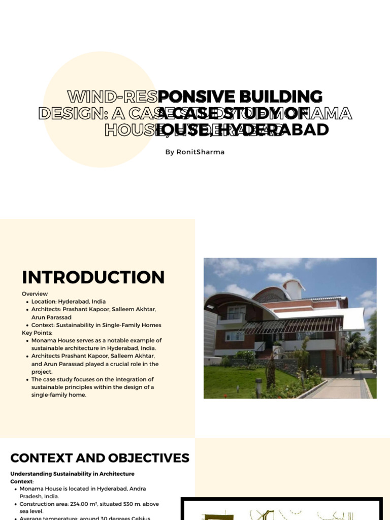 Wind-Responsive Building Design A Case Study of Monama House, Hyderabad ...