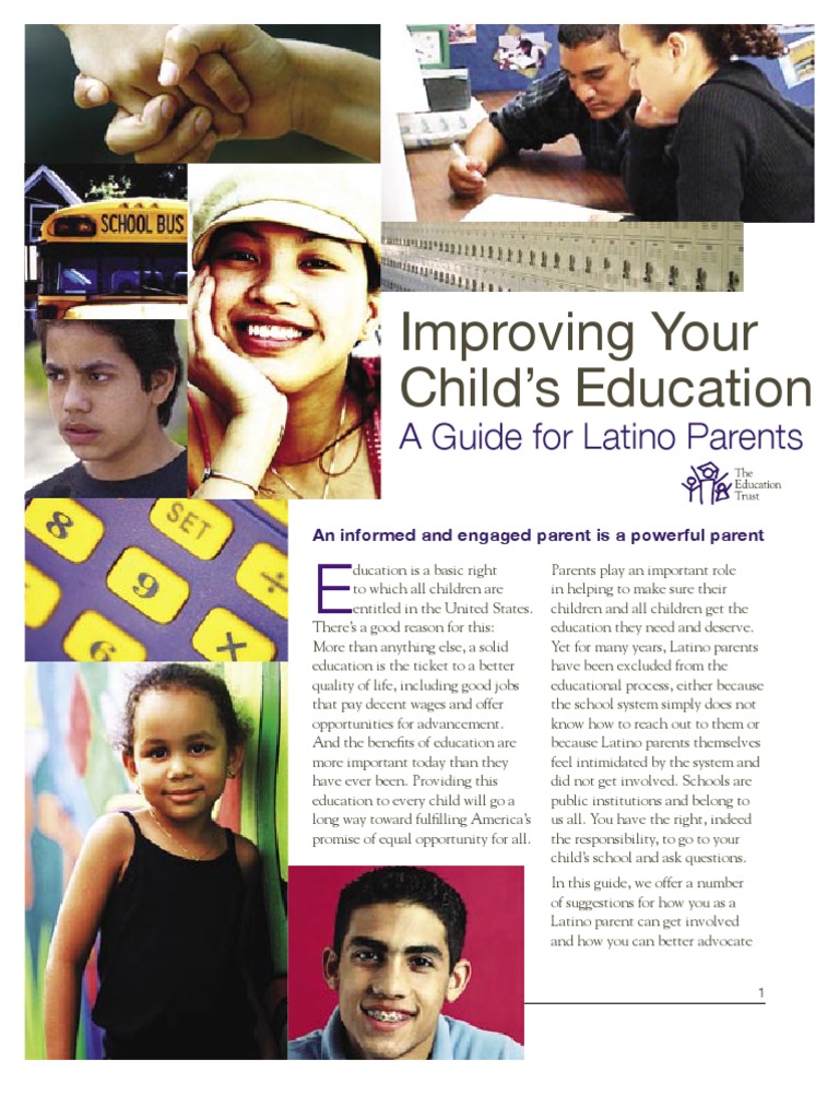 Improving Your Child's Education: A Guide For Latino Parents | PDF | No ...