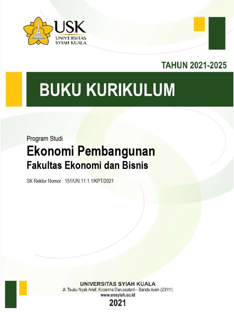Buku Kurikulum Prodi EKP | PDF