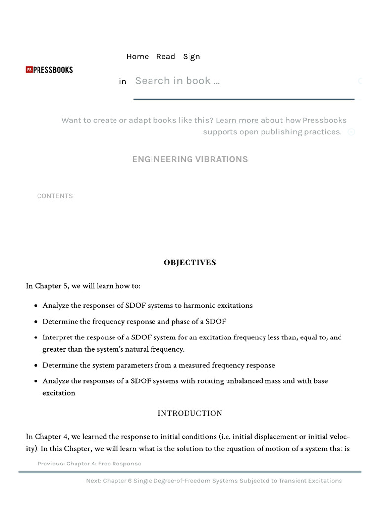 Engineering Vibrations Chapter5 | PDF