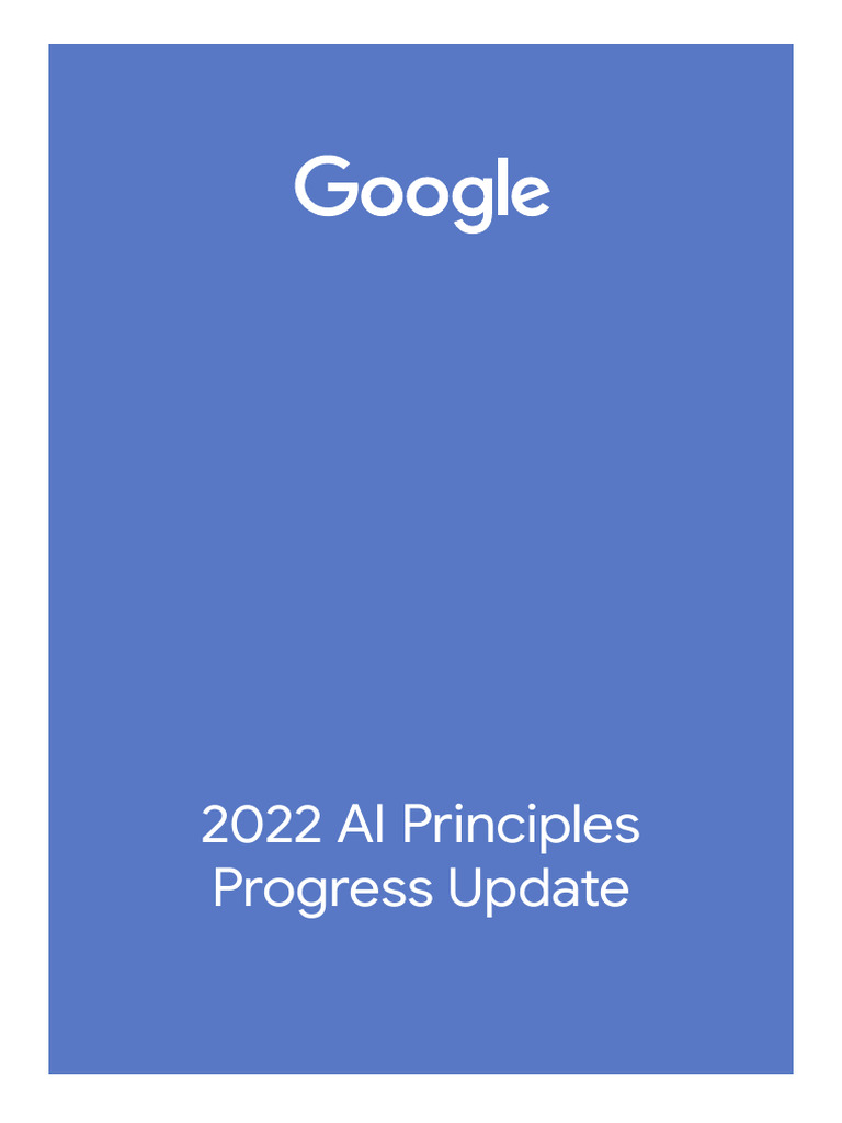 Ai Principles 2022 Progress Update | PDF | Artificial Intelligence ...