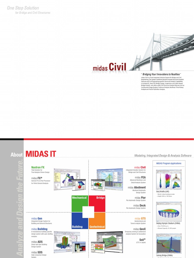 Midas Civil Catalog | PDF | Earthquake Engineering | Yield (Engineering)