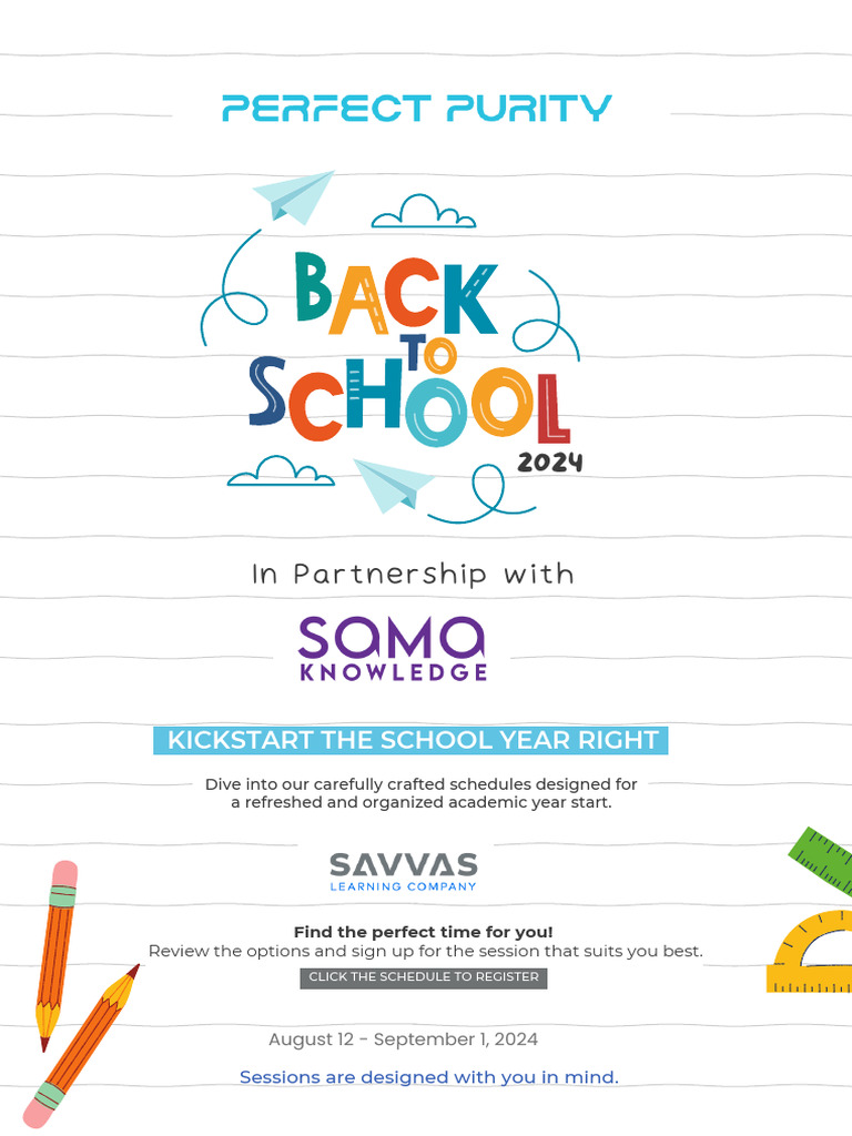 PP Back To School Savvas 2024 | PDF
