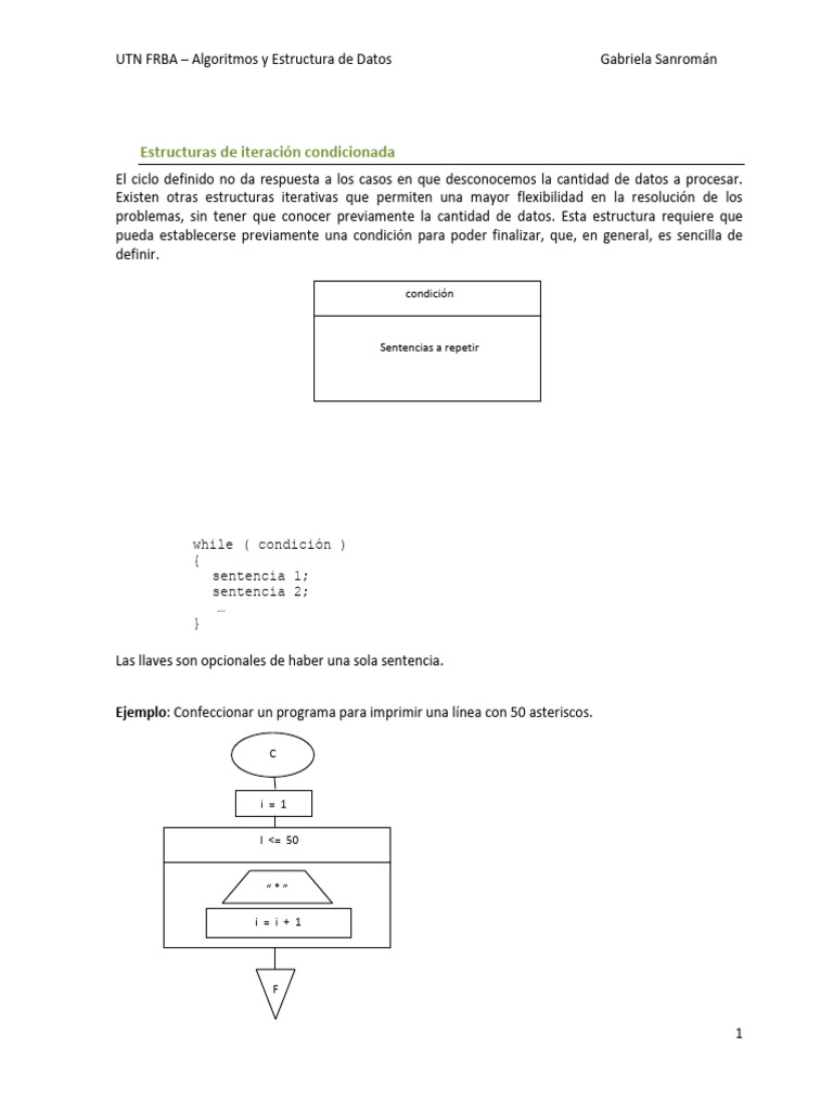 Estructuras de Iteración Condicionada | PDF