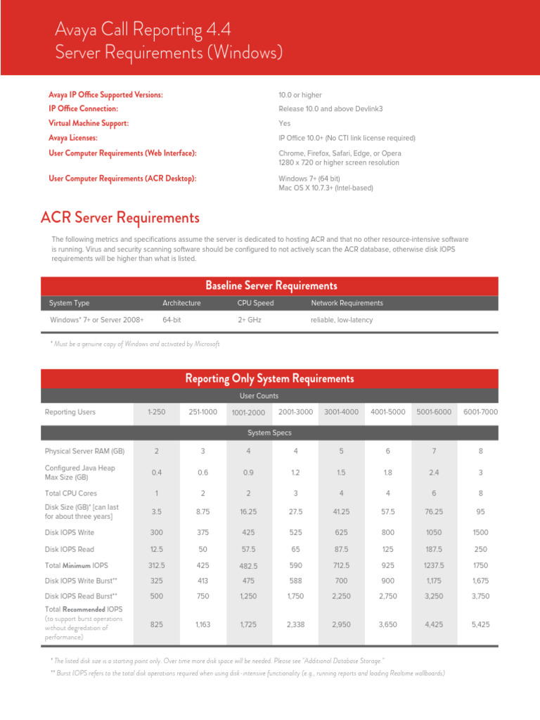 ACR4.4SystemReqWindows 4 4 | PDF