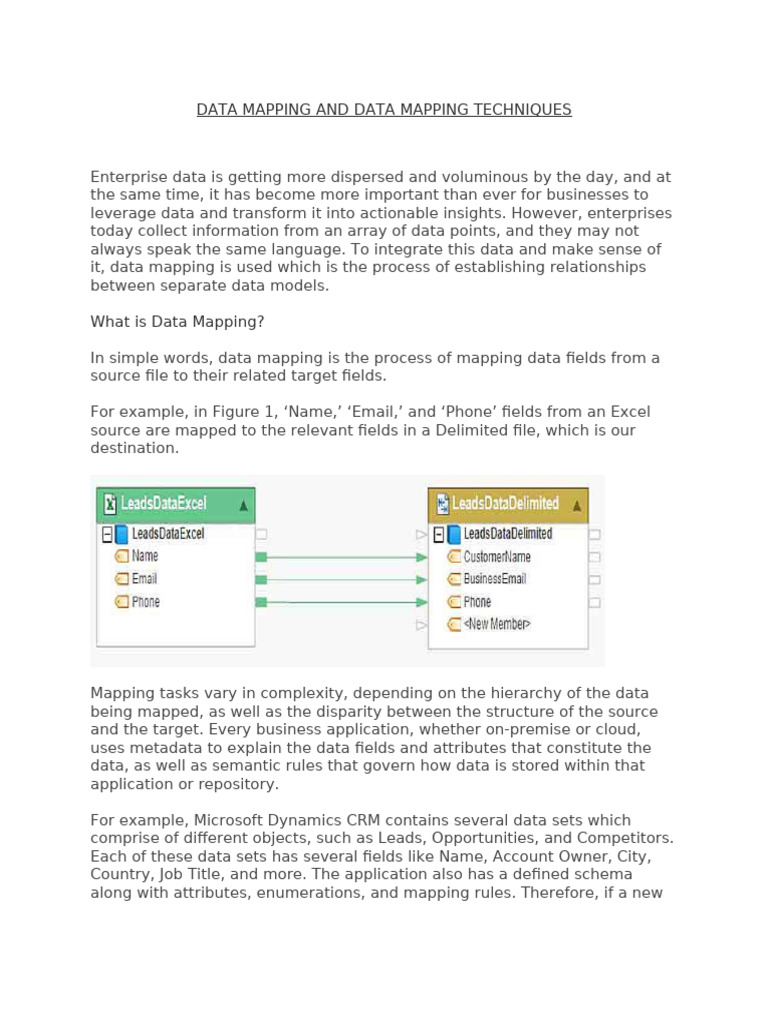 Lesson4 - DATA MAPPING | PDF