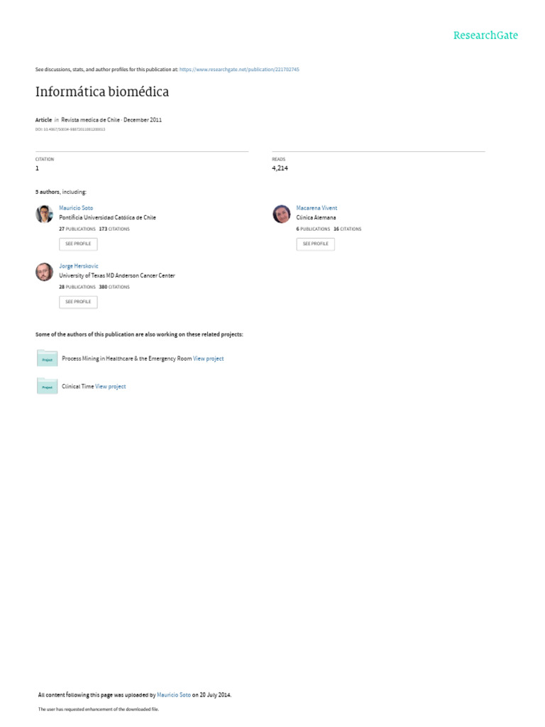 Informatica Biomedica | PDF