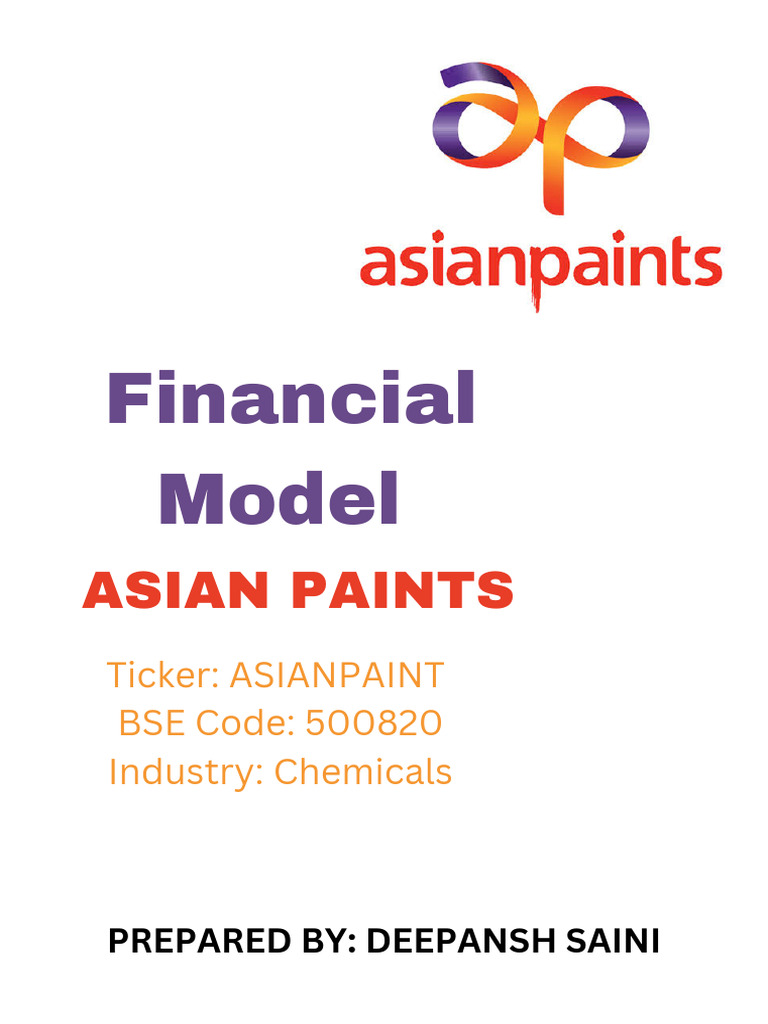 Financial Model of Asian Paints LTD 1724091780 | PDF | Free Cash Flow ...
