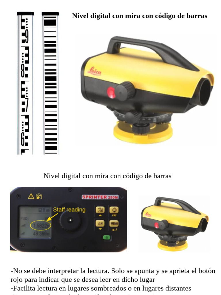 10 Nivel Digital. Nivelación Areal Por Cuadrícula-Radiación | PDF ...