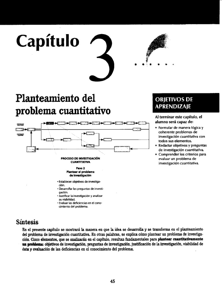 Cap 3 Sampieri - Planteamiento Del Problema | PDF | Evaluación | Ciencia y matemáticas