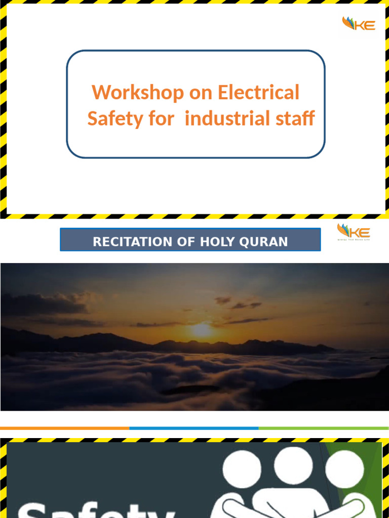 Workshop On Electrical Safety For Industrial Staff Final | PDF