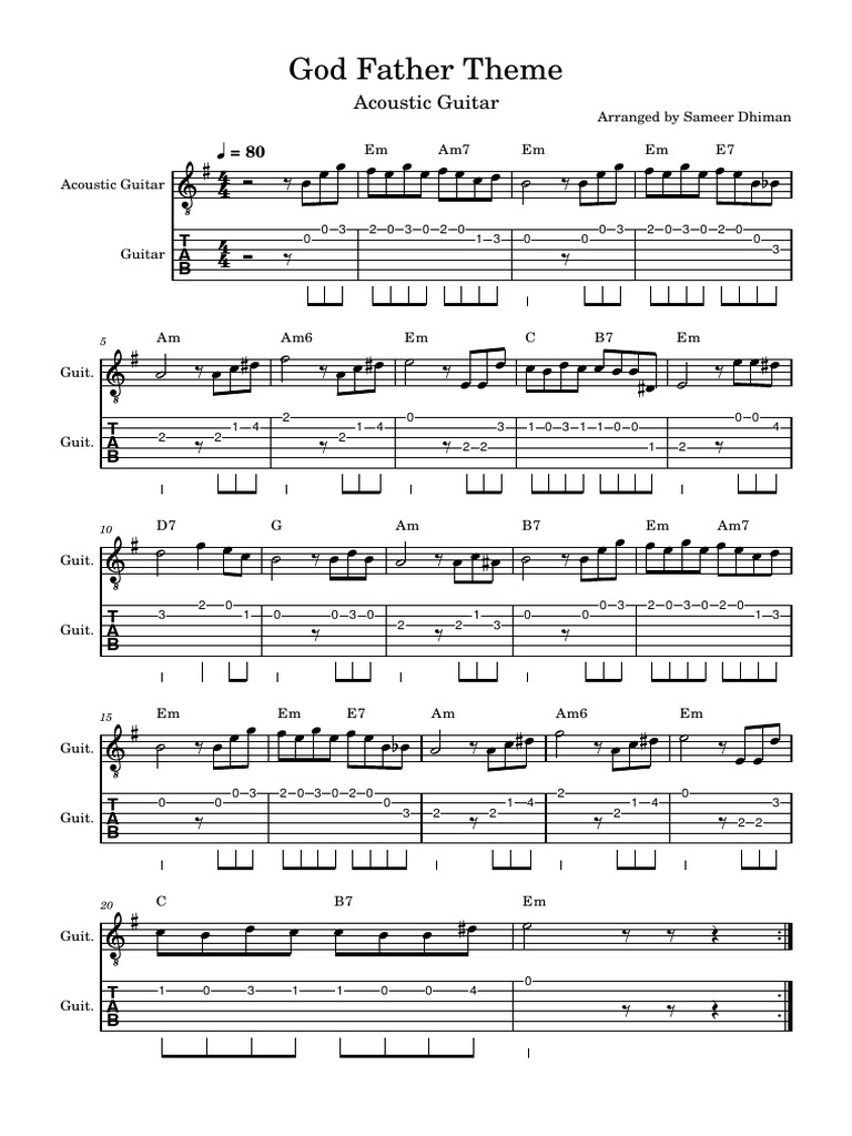 God Father Theme | PDF