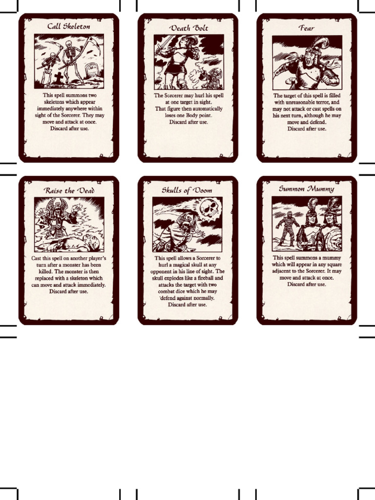 Wizards of Morcar Necromancer Spells | PDF