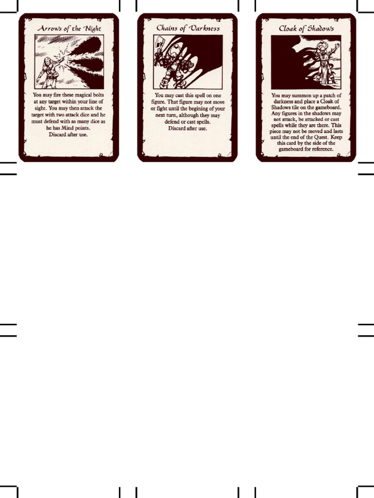 Wizards of Morcar Spells of Darkness | PDF