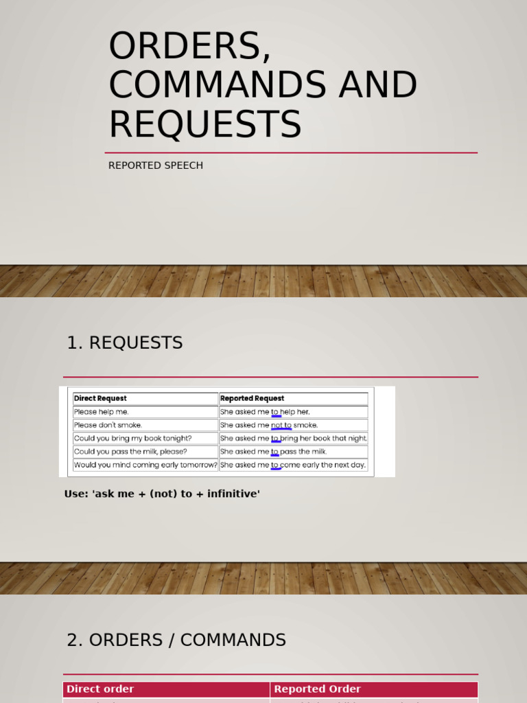 Requests and Commands | PDF
