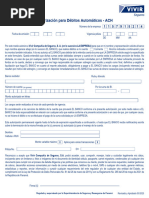 Formulario ACH - Persona Natural | PDF | Transferencia bancaria | Seguro