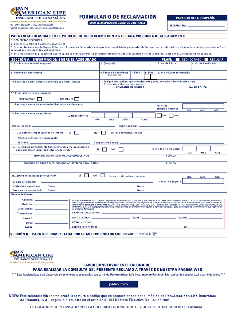 Formulario Reclamamo Editable-Palig | PDF