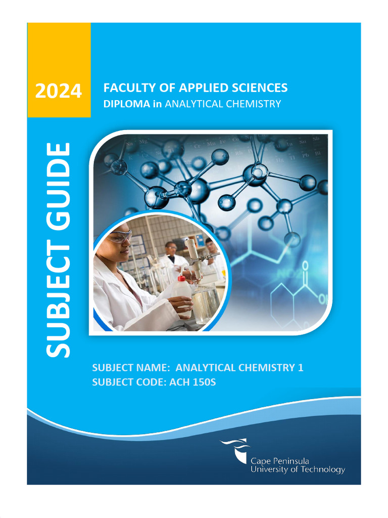 Anal Chem 1 Subject Guide 2024-1 | PDF