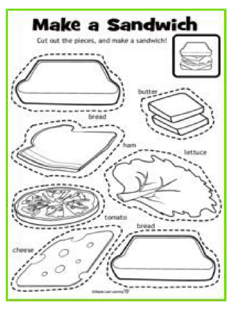 Let's Make A Sandwich Activity | PDF