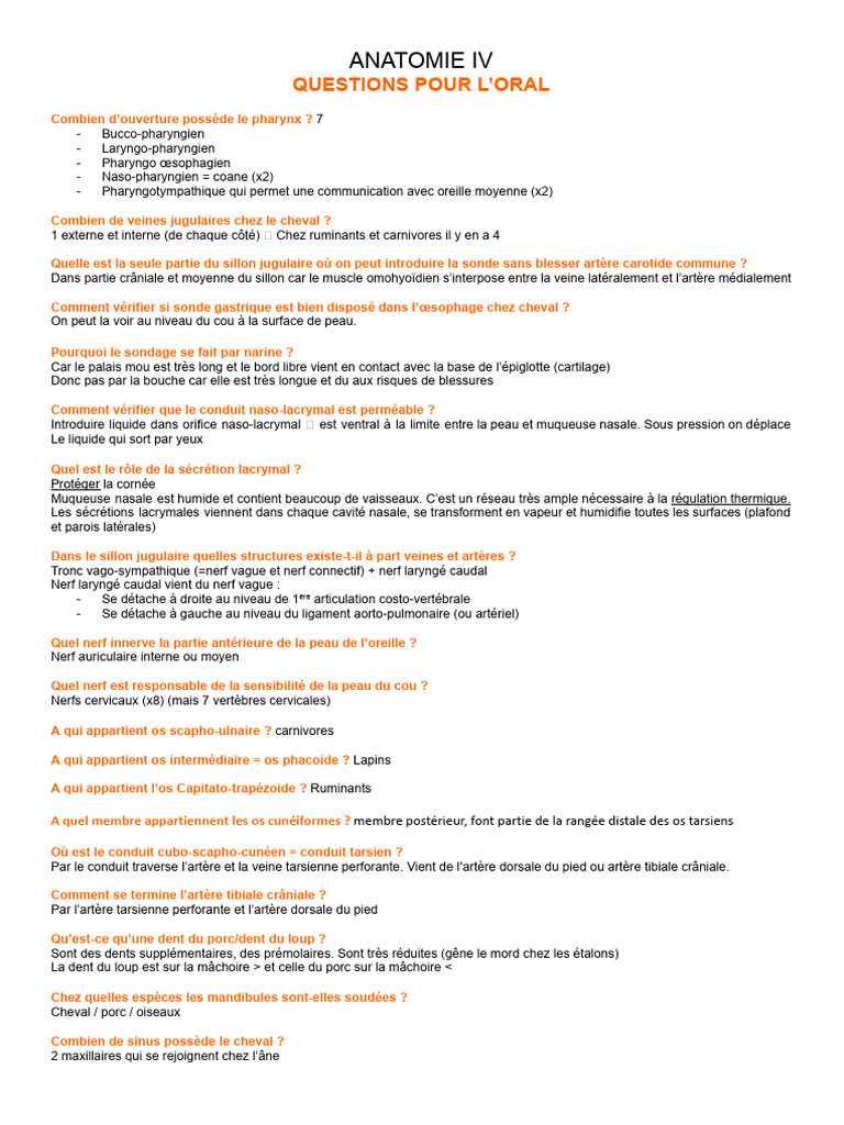 Questions Pour Loral VF | PDF