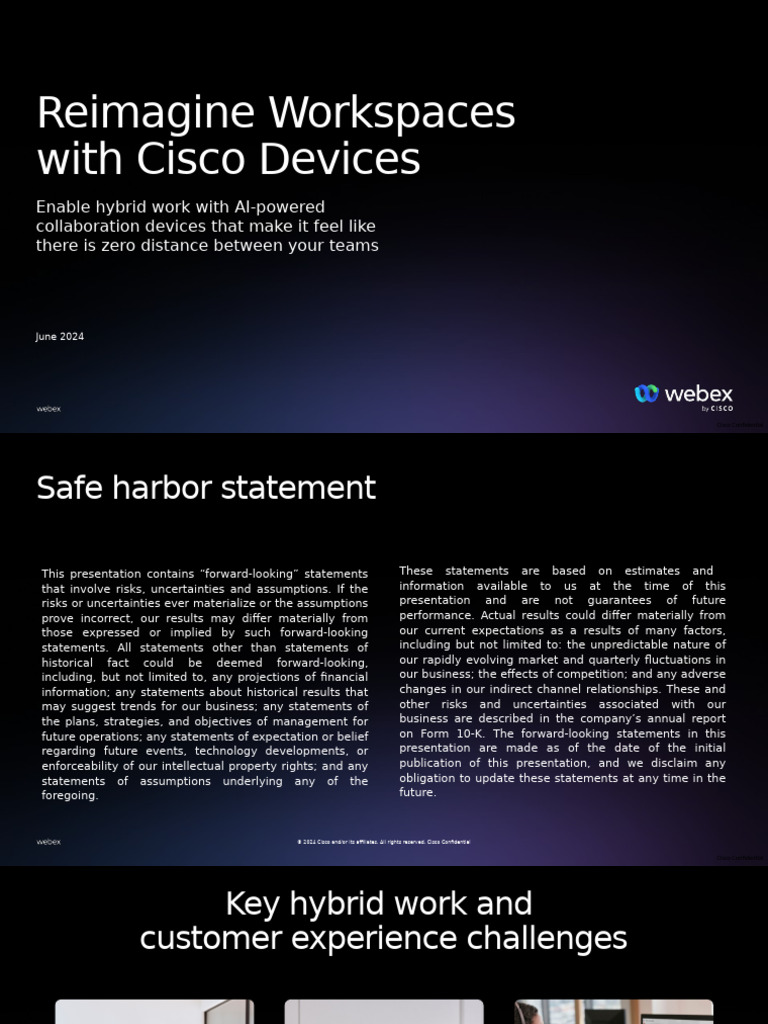 Cisco Collaboration Devices EBC - BDM Deck May 2024 | PDF