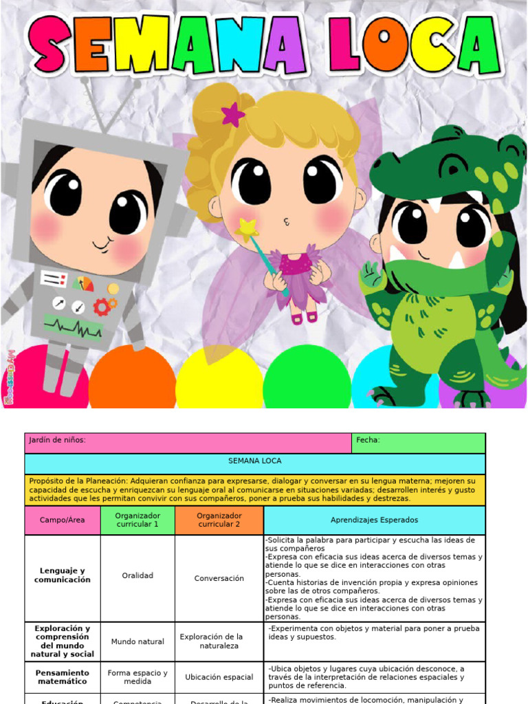 2.-SEMANA LOCA (MyClassroomTRC) | PDF