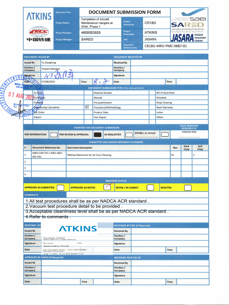 Method Statement of Air Duct Cleaning | PDF | Duct (Flow)
